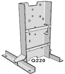 Elite Q220 Chassi for 70 Reducer Elite CSW200 Swing Gate Operator Q220