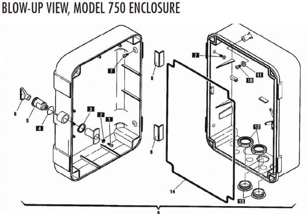 FAAC Gate Operator Repair Parts-FAAC 750 Under Ground Operators Parts